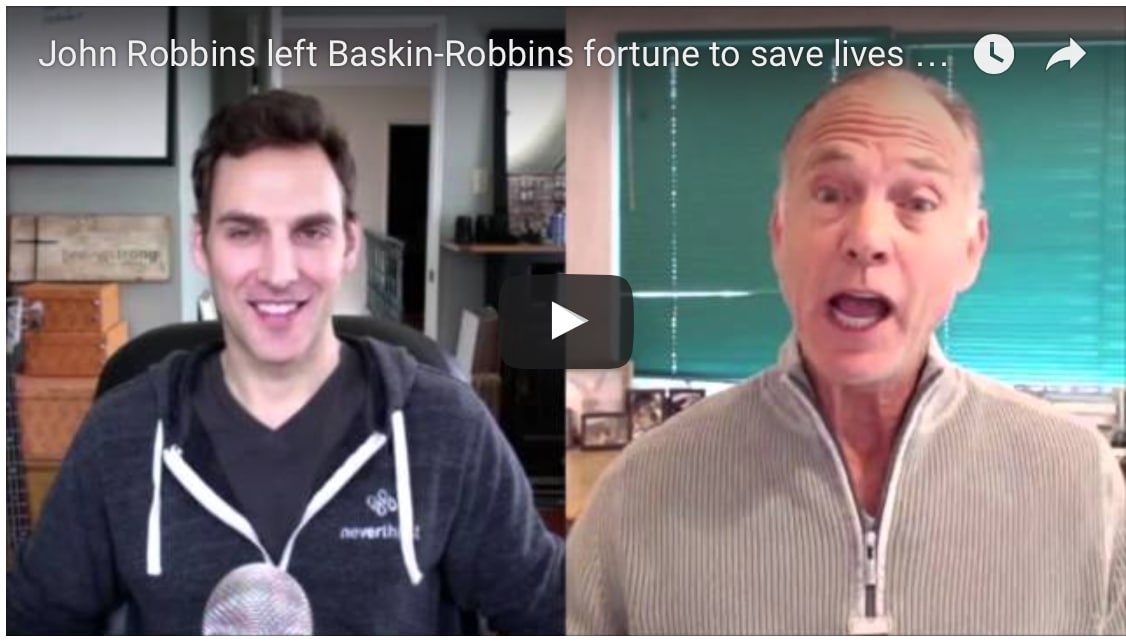 John Robbins Left Baskin-Robbins Fortune to Save Lives with Plant-Based ...